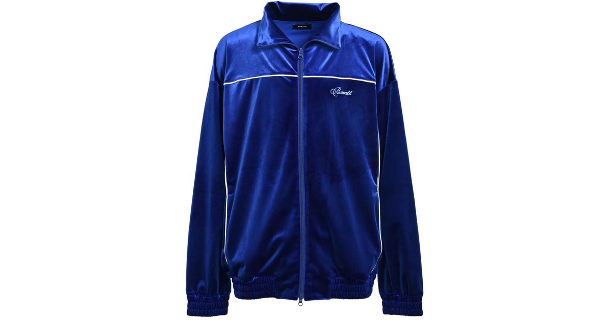 BREATH Script Logo Piped Jacket in Blue for Men | Lyst UK