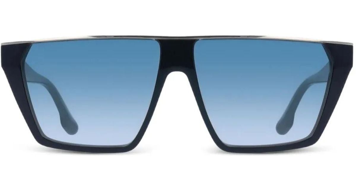 Victoria Beckham Square-Frame Sunglasses in Blue | Lyst UK