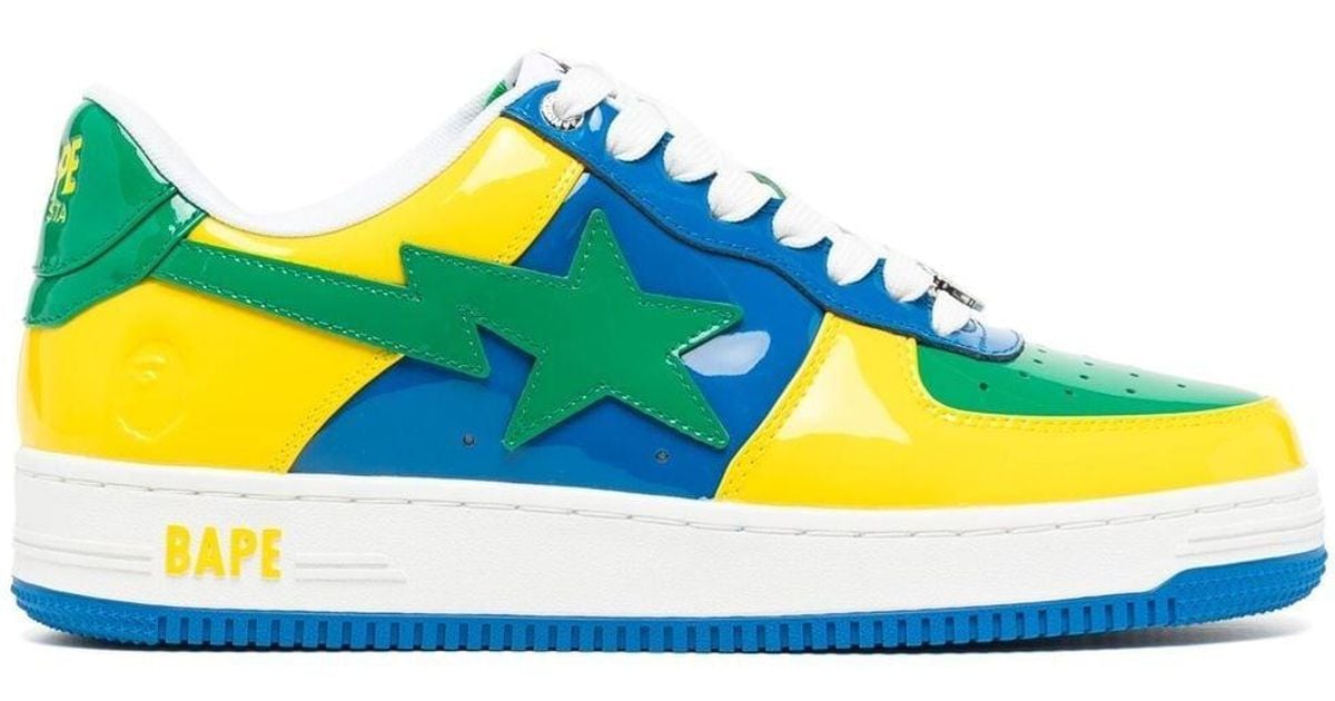 A Bathing Ape Bape Sta M2 Low-top Sneakers in Yellow for Men | Lyst