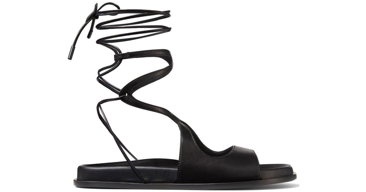 Jimmy Choo Azure Gladiator Sandals In Black Lyst