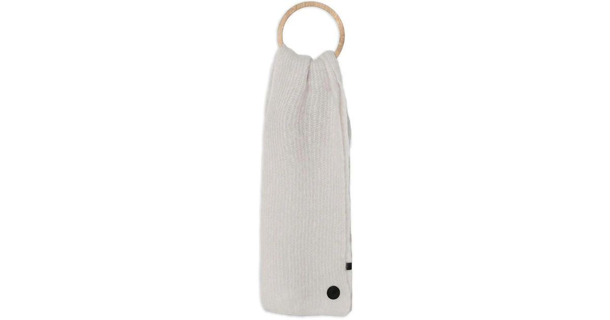 MMC Studio Textured Logo-Patch Scarf in White | Lyst UK