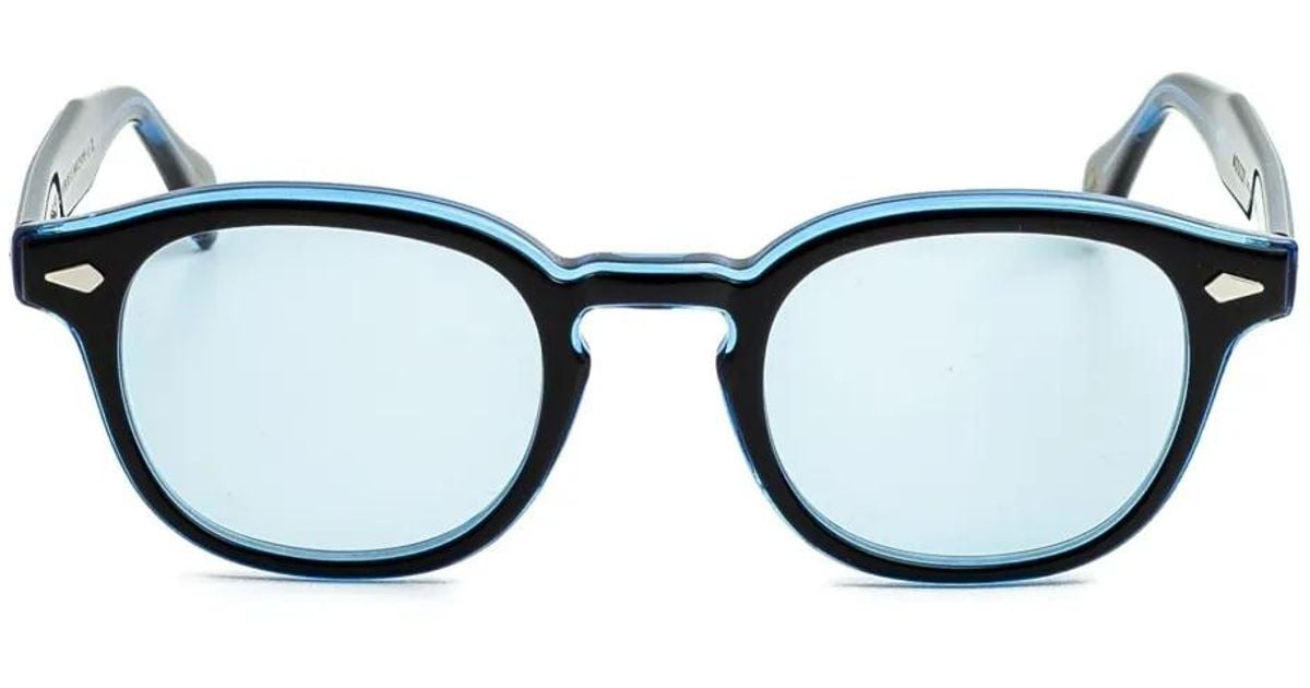 Moscot Lemtosh Round-Frame Sunglasses in Black | Lyst UK