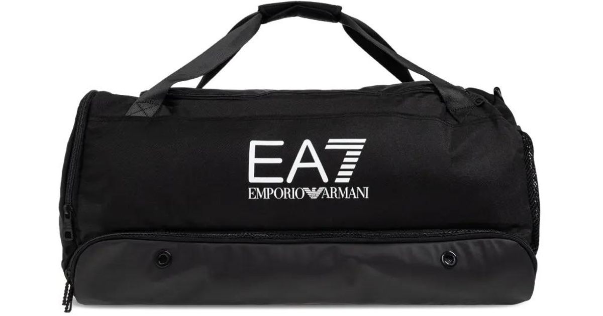 EA7 Ea7 Logo Duffel Bag in Black | Lyst UK