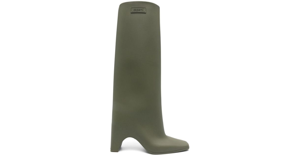 Coperni 85mm Rubber Bridge Boot in Green | Lyst