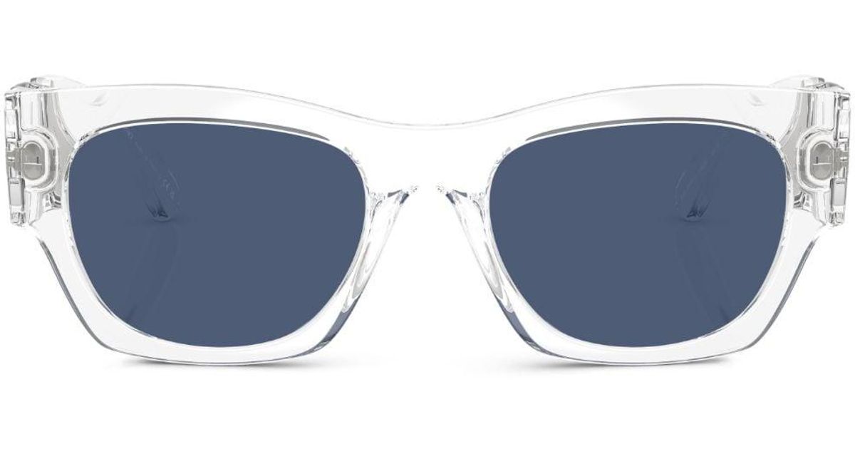 Versace Transparent Sunglasses in Blue for Men | Lyst