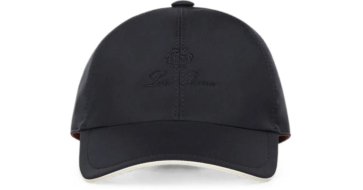 Loro Piana Logo-Embroidered Baseball Cap in Blue for Men | Lyst