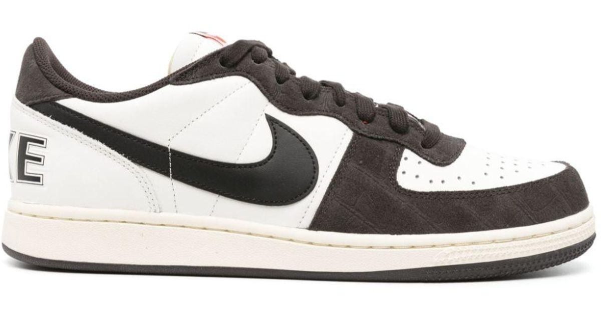 Nike Terminator Low Croc Velvet Sneakers in White for Men | Lyst