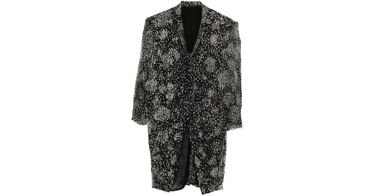 Rick Owens Ricks Coat in Black for Men | Lyst