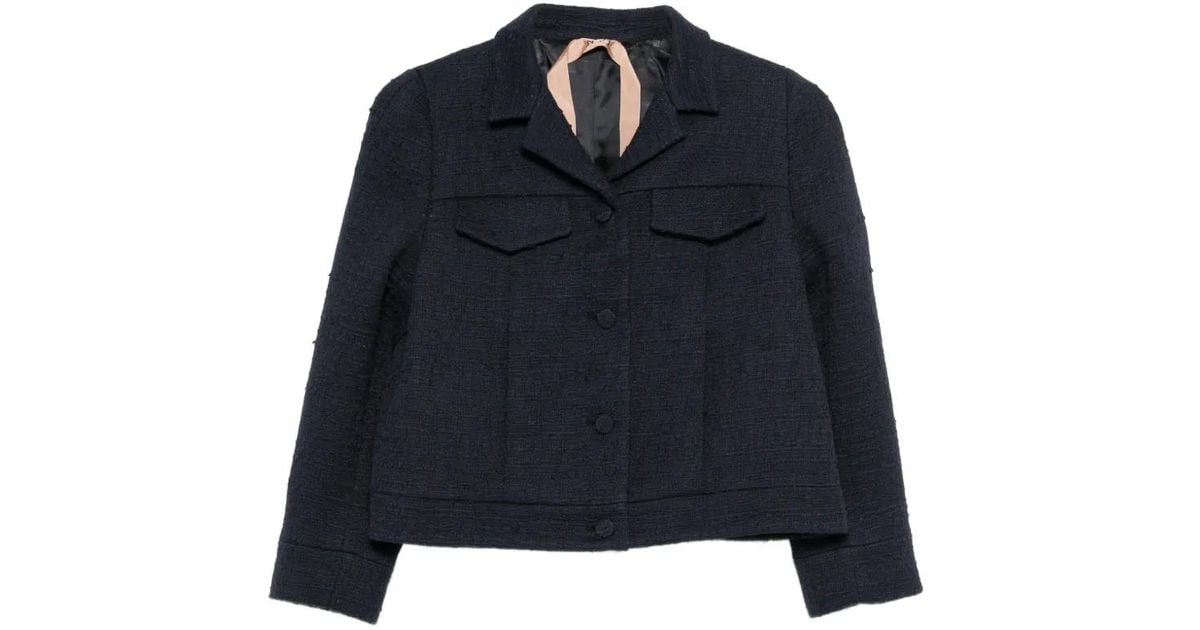 N°21 Pocket Jacket in Blue | Lyst Canada