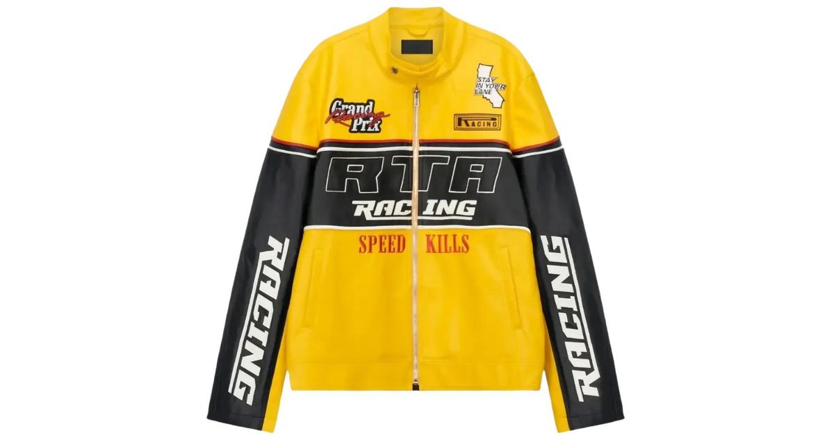 RTA Jonah Jacket in Yellow for Men | Lyst