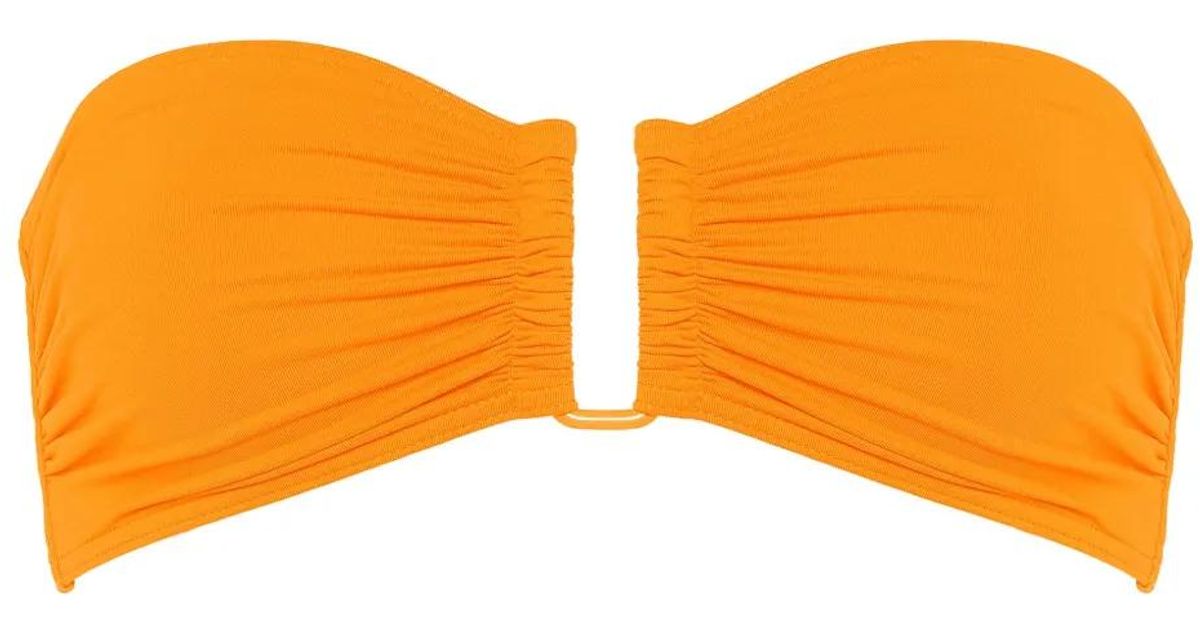 Eres Show Swim Bikini Bra in Orange | Lyst UK