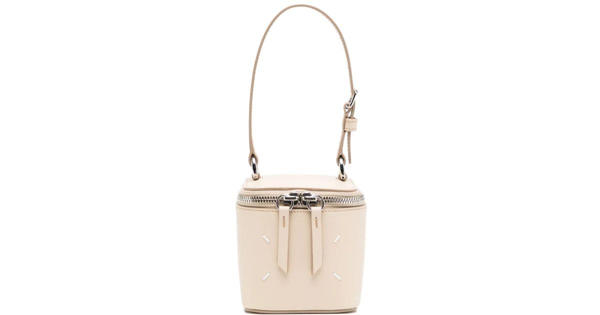 Maison Margiela Mini Box Mini Bag in White | Lyst