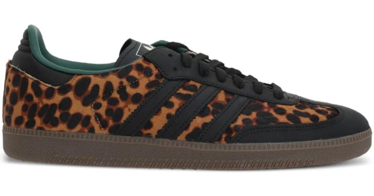 adidas Samba Og Leopard-Print Sneakers in Brown for Men | Lyst UK