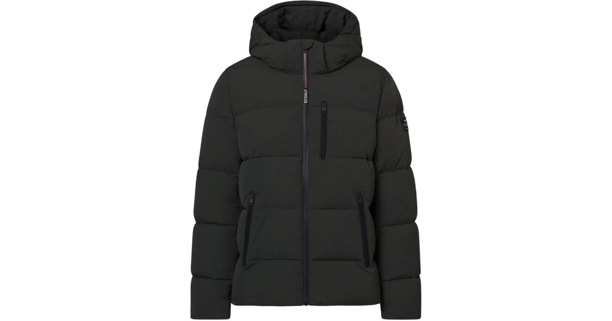 Ecoalf Bazon Padded Jacket in Black for Men | Lyst UK