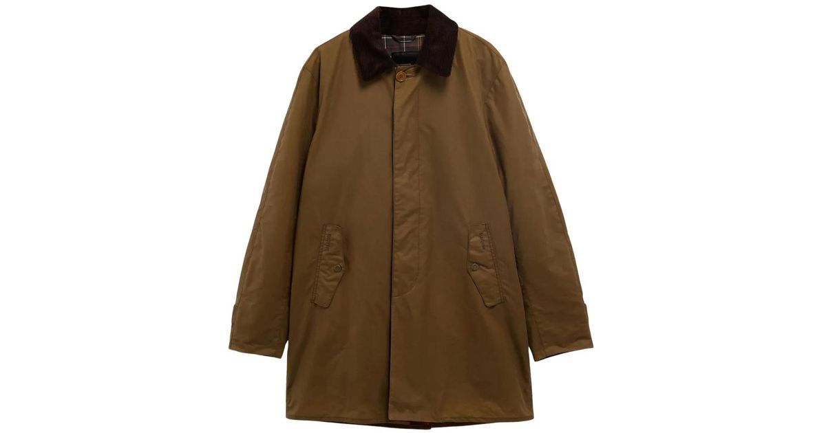 Baracuta X Barbour Tyne Waxed Coat in Brown for Men | Lyst