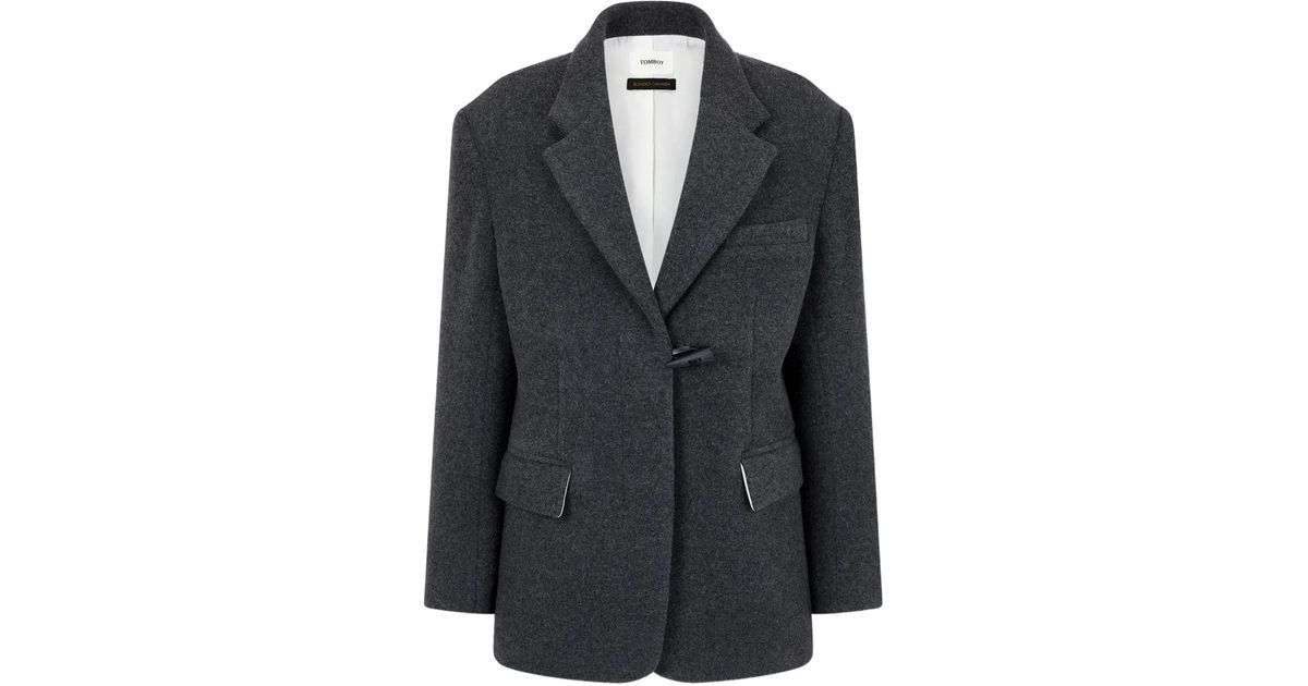 Studio Tomboy X Toggle-Button Jacket in Black | Lyst UK