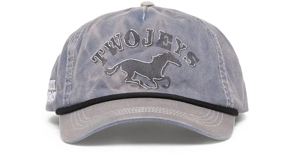Twojeys Sunfaded Logo Cap in Gray | Lyst