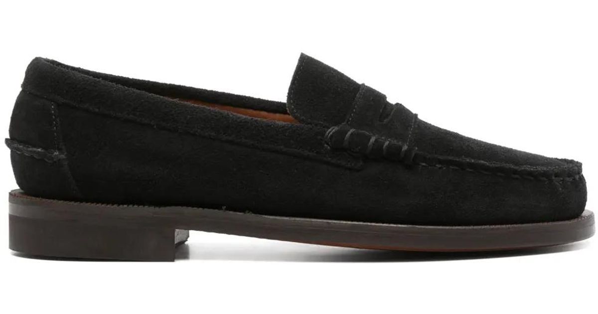 Sebago Classic Dan Suede Loafers in Black for Men | Lyst