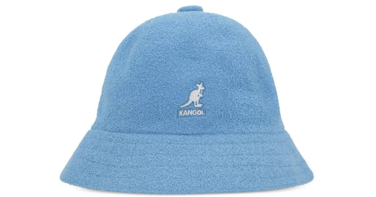 Kangol Embroidered Bucket Hat in Blue | Lyst UK