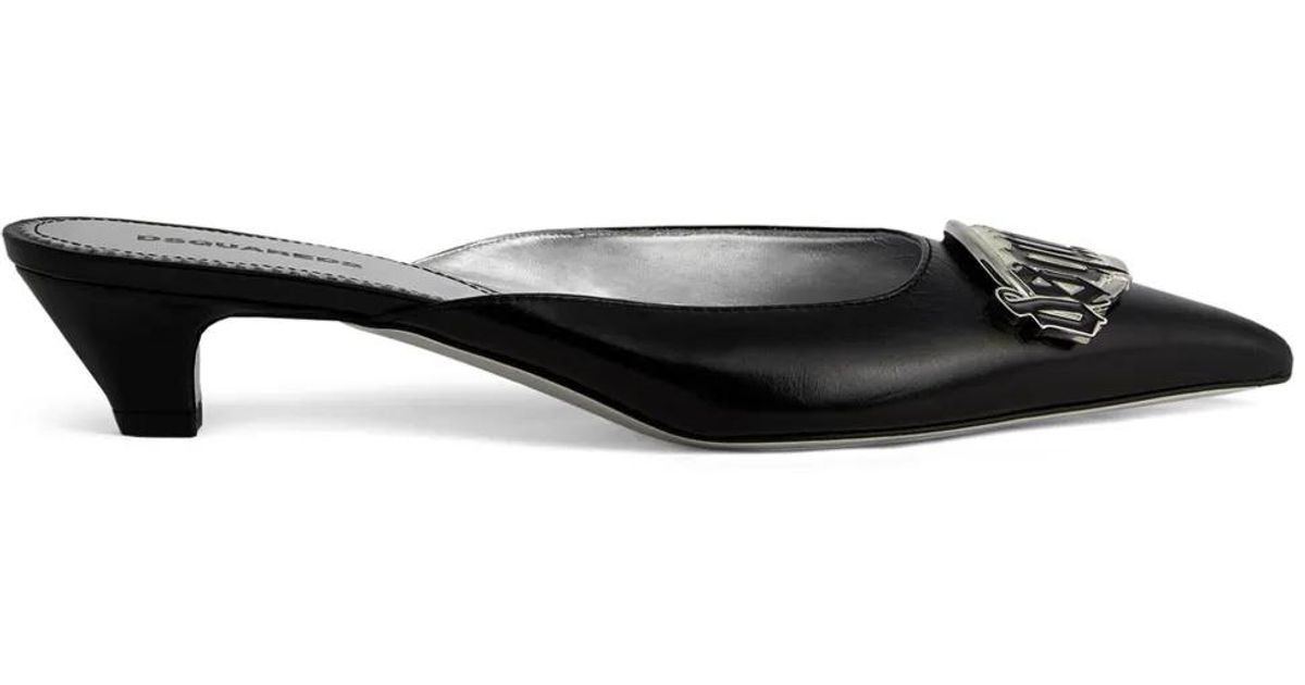 DSquared² Gothic Mules in Black | Lyst