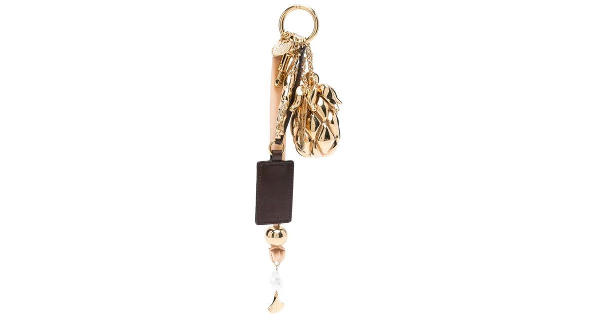 Chloé Statemente-Pendants Keychain in White | Lyst UK