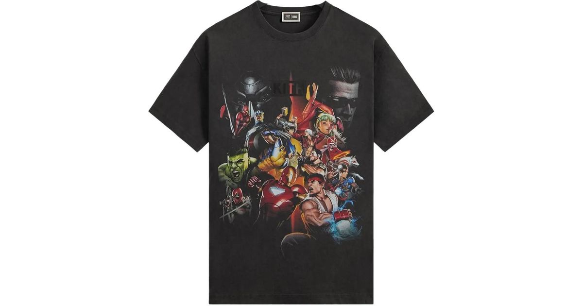 Kith X Marvel Vs. Capcom Ultimate T-Shirt in Black for Men | Lyst UK