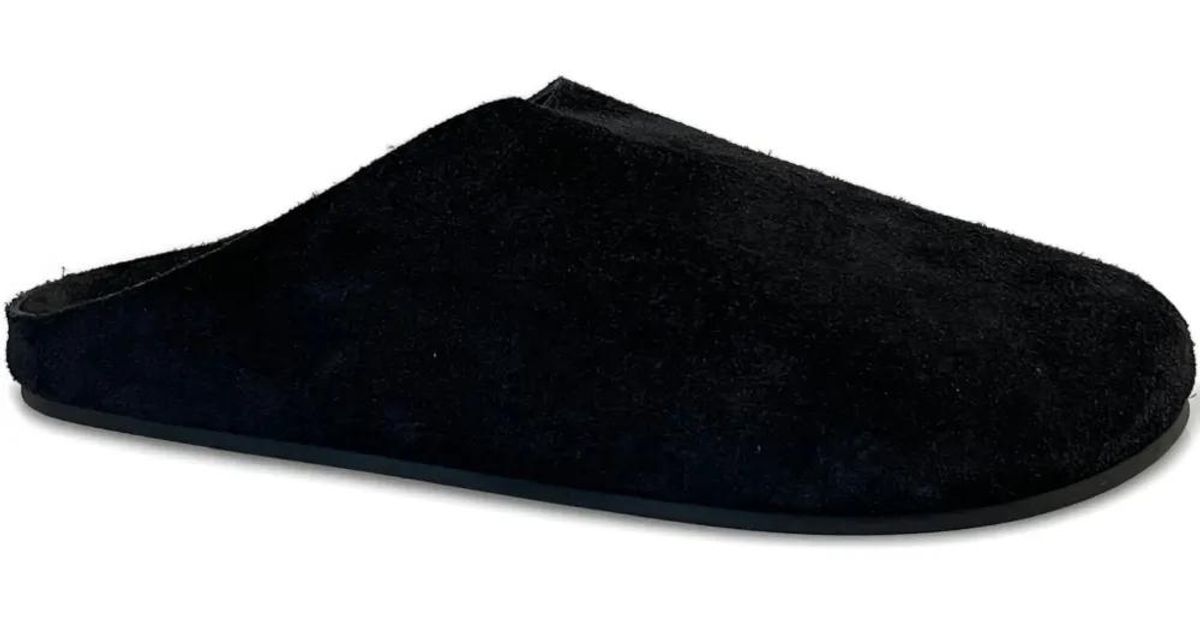 The Row Hudson Slide in Black | Lyst