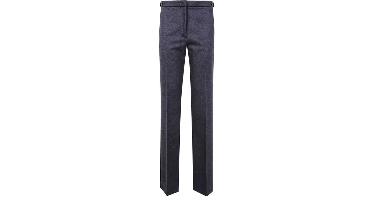 DARKPARK Button-Fastening Wool Pants in Blue | Lyst UK