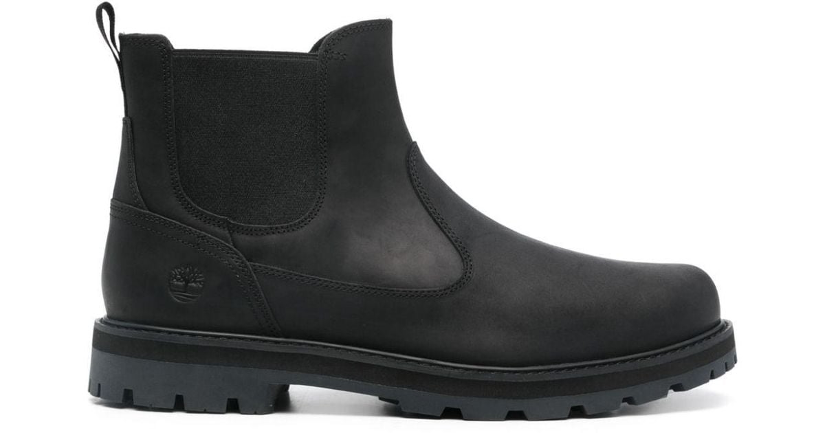 Timberland Mid Britton Road Chelsea Boots in Black for Men | Lyst