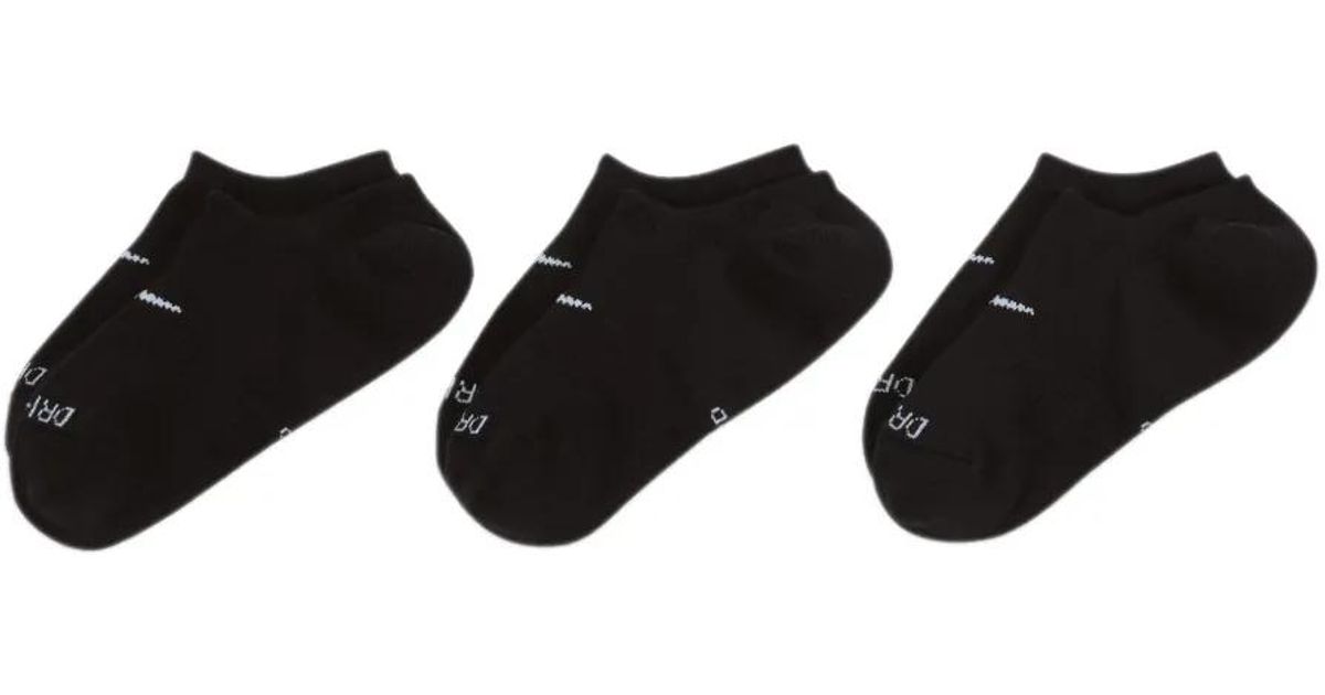 Nike Everyday Plus Cushioned Training Three-Pack Socks in Black for Men ...
