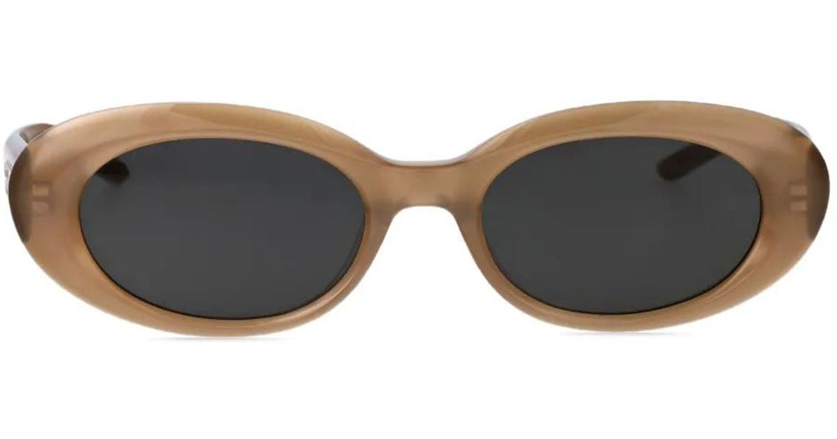 Gentle Monster Molta Oval-Frame Sunglasses in Brown | Lyst UK