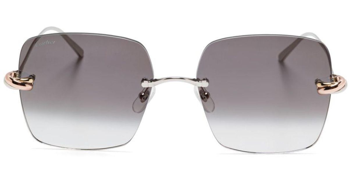 Cartier Ct0508S Sunglasses in Grey | Lyst UK