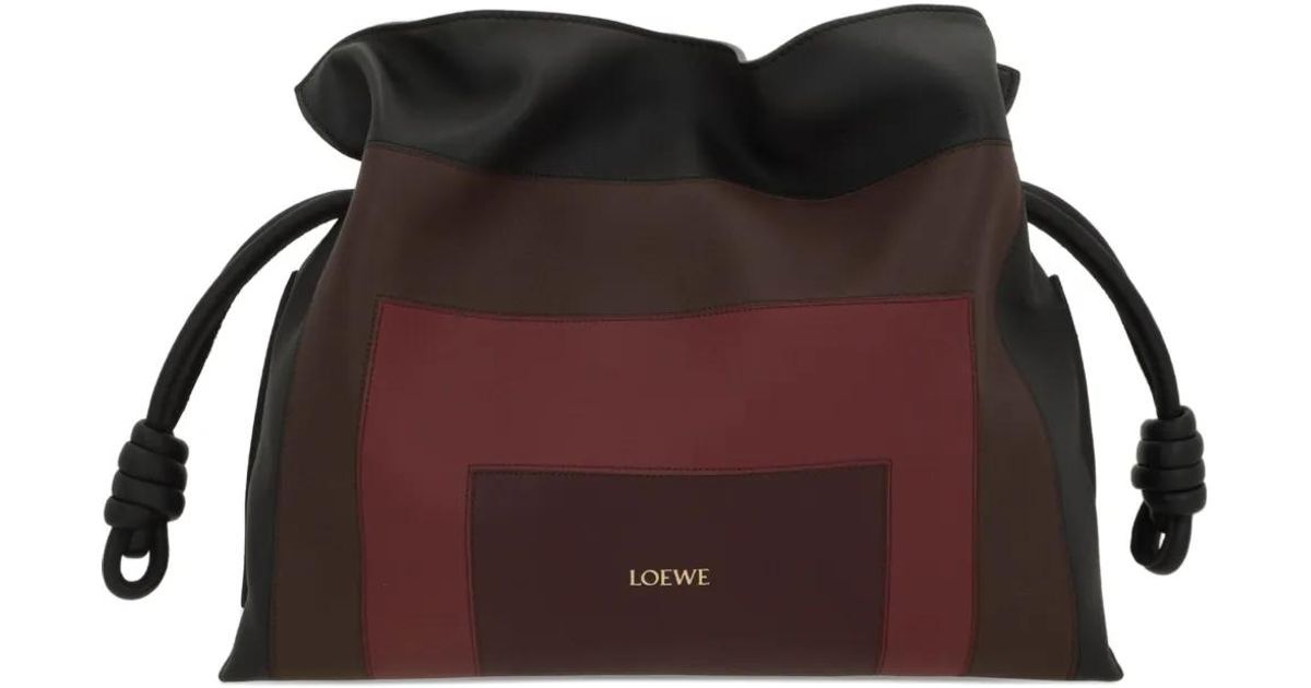 Loewe Medium Knot-Detail Clutch Bag in Brown | Lyst