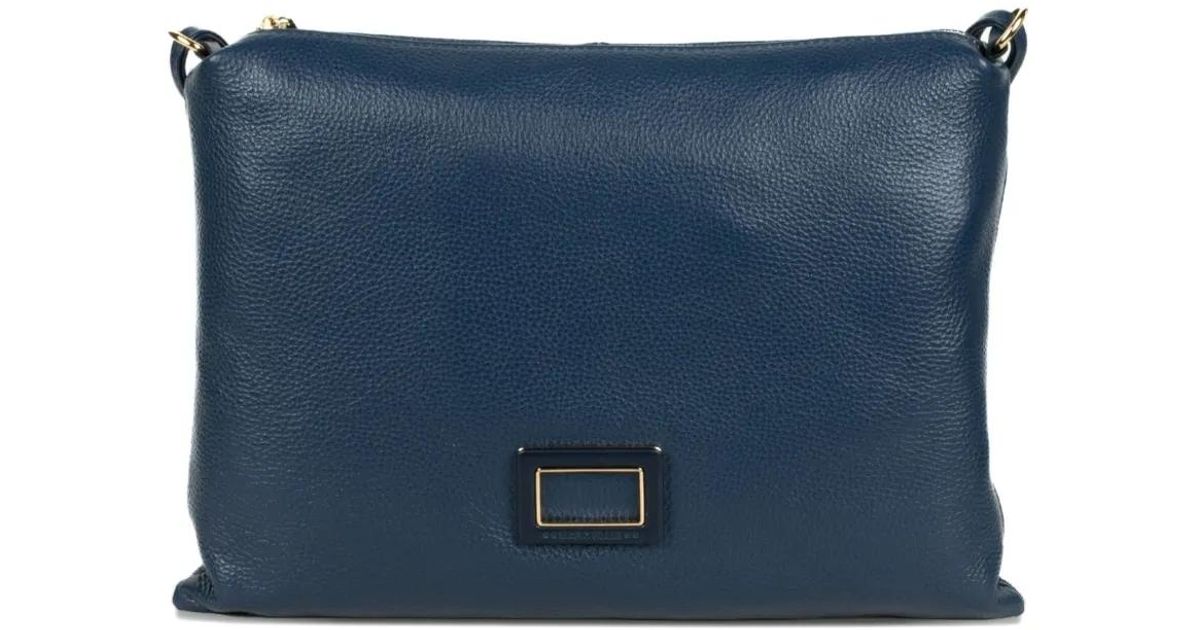 Marc Ellis Rectangle-Plaque Shoulder Bag in Blue | Lyst UK