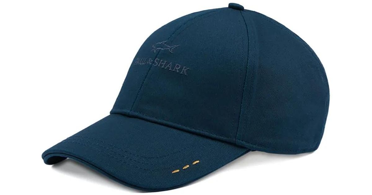 Paul & Shark Logo-Embroidered Baseball Cap in Blue for Men | Lyst UK