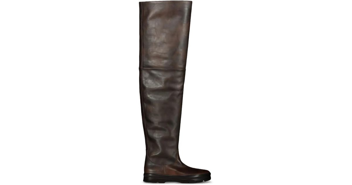 The Row Billie High Thigh-High Boots in Black | Lyst