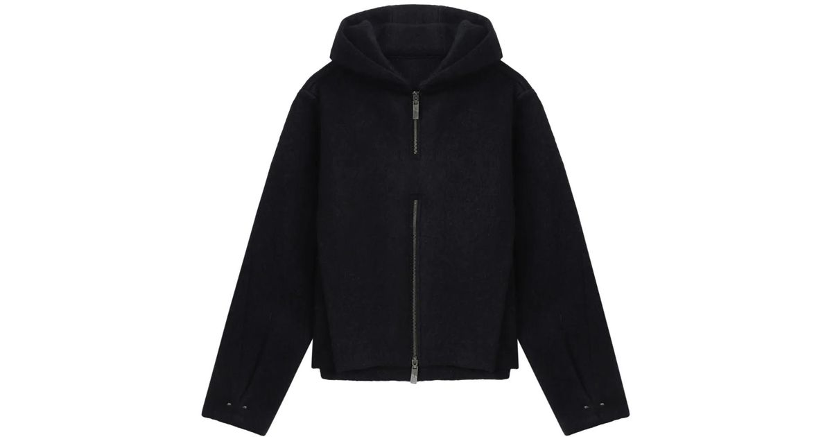 Adererror Logo-Appliqué Hoodie in Blue | Lyst