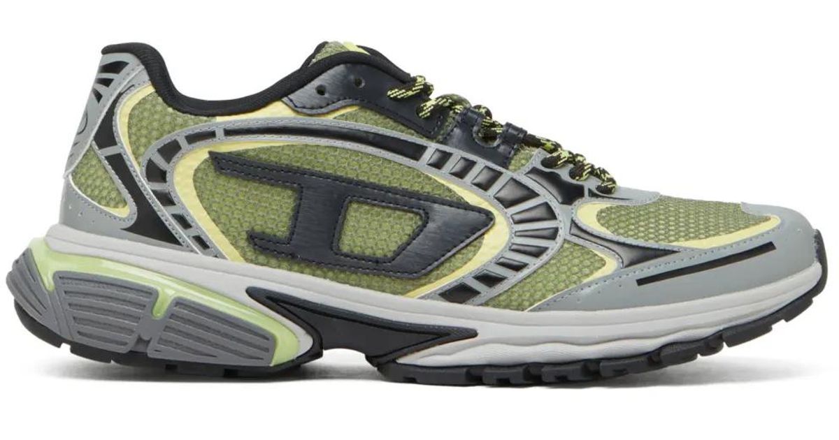DIESEL S-pro-v-dense-mesh Sneakers With Oval D Logo in Green for Men ...