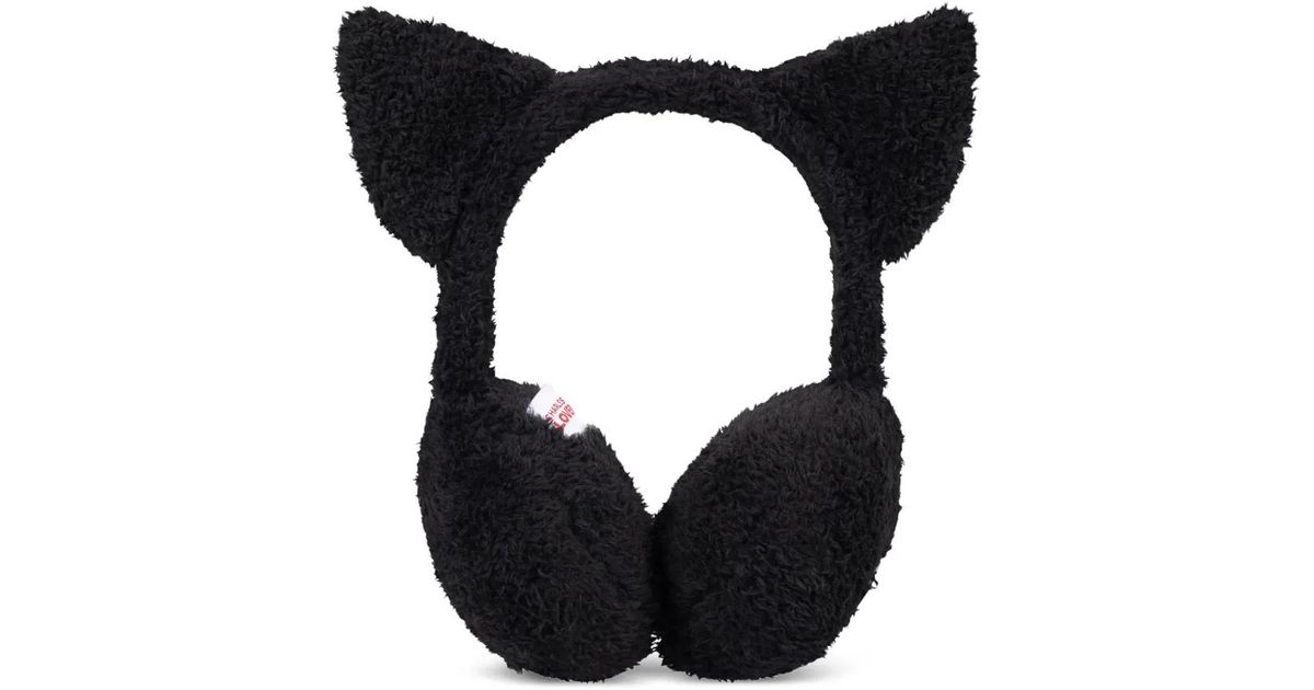 Charles Jeffrey Cat-Ear Earmuffs in Black | Lyst UK
