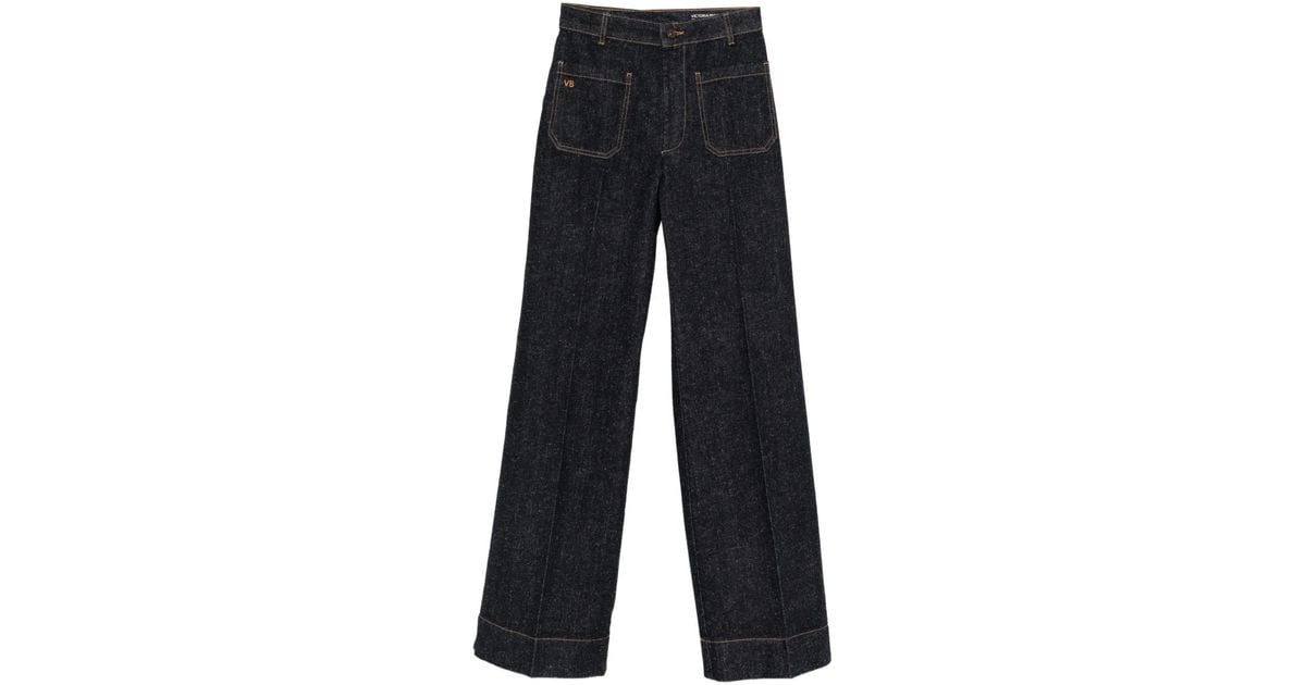 Victoria Beckham Alina Pocket Jeans in Blue | Lyst UK