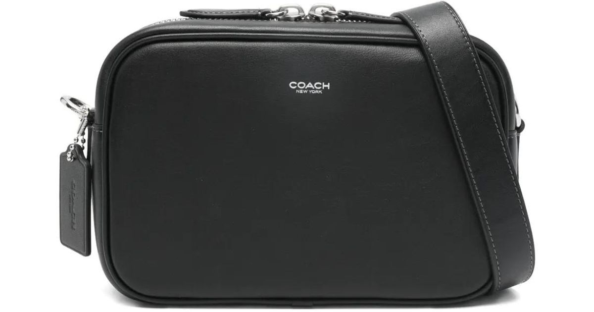 COACH Radio Zip Messenger Bag in Black for Men | Lyst