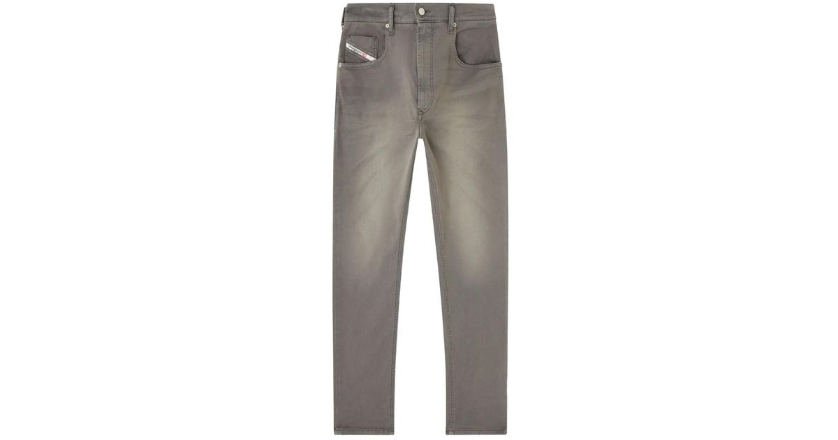 DIESEL Regular 2023 D-Krooley-Bw Jeans in Grey for Men | Lyst UK