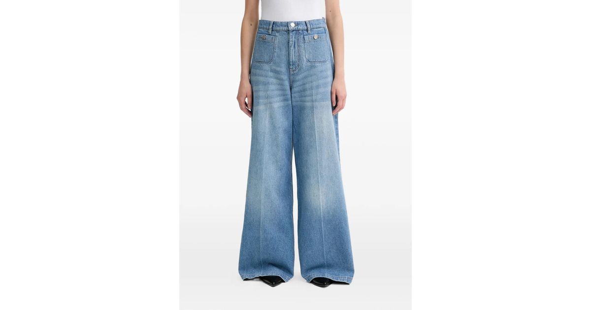 Munthe Lodwar Wide-Leg Jeans in Blue | Lyst