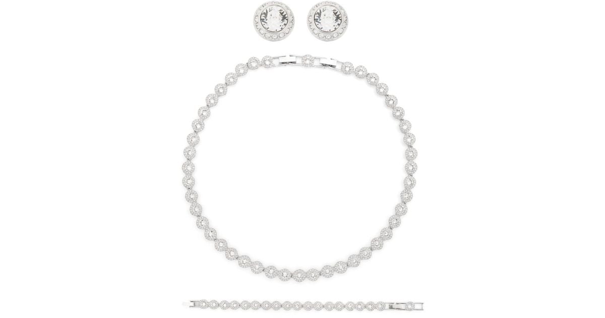 Swarovski Una Angelic Set in White | Lyst