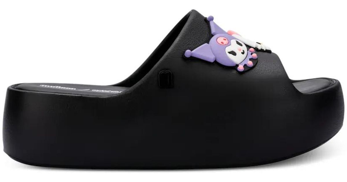 Melissa X Hello Kitty And Friends Free Platform Slides in Black | Lyst UK