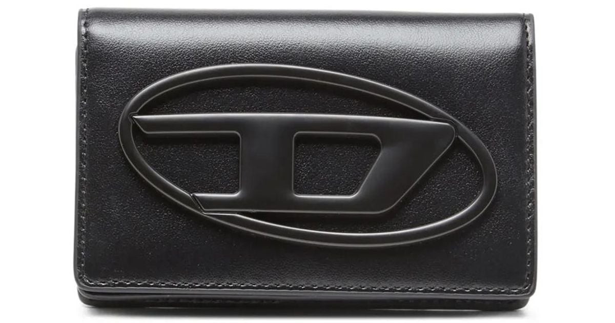 DIESEL 1Dr Oval-Logo Cardholder in Black for Men | Lyst UK