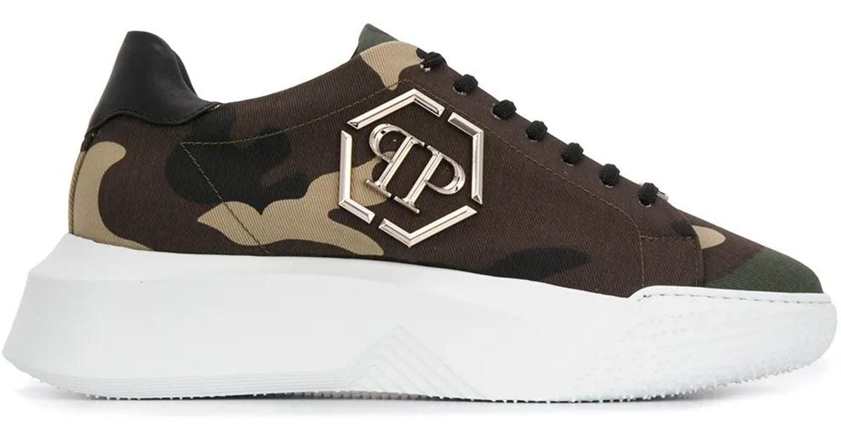Philipp Plein Godzilla Runner Platform Trainers in Black for Men | Lyst