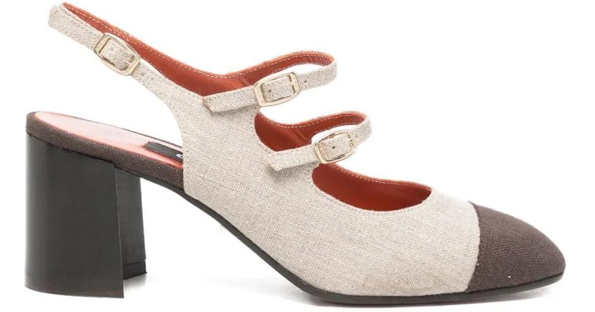 CAREL PARIS Heel Strap Pumps in Pink | Lyst