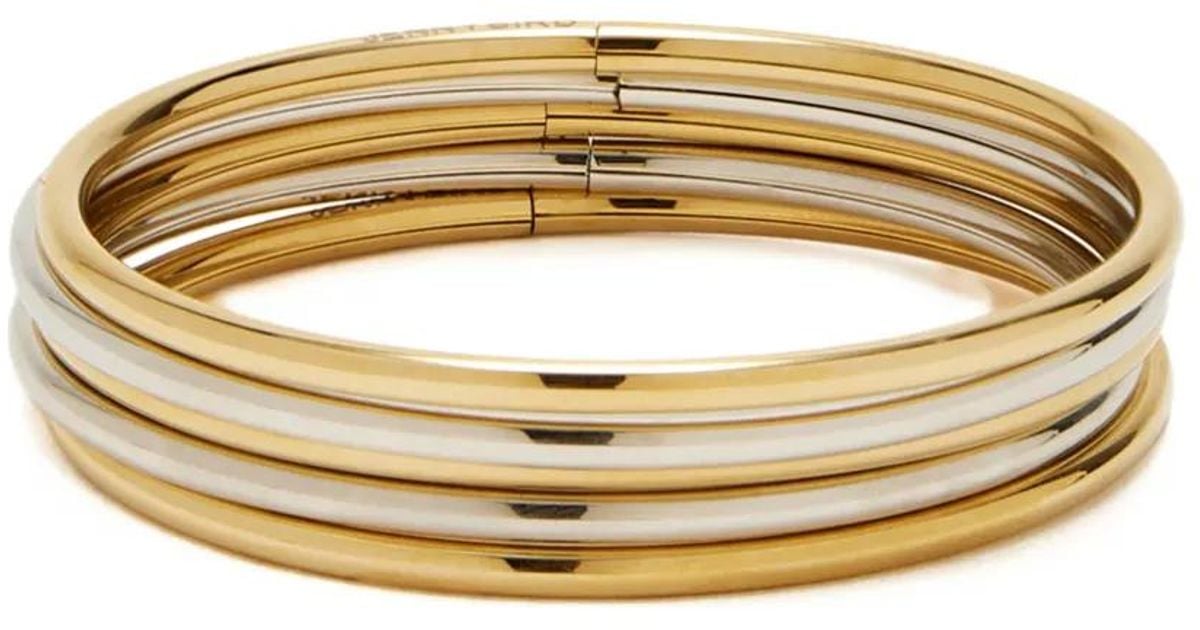 Jenny Bird Dane Bangle Set in Metallic | Lyst UK