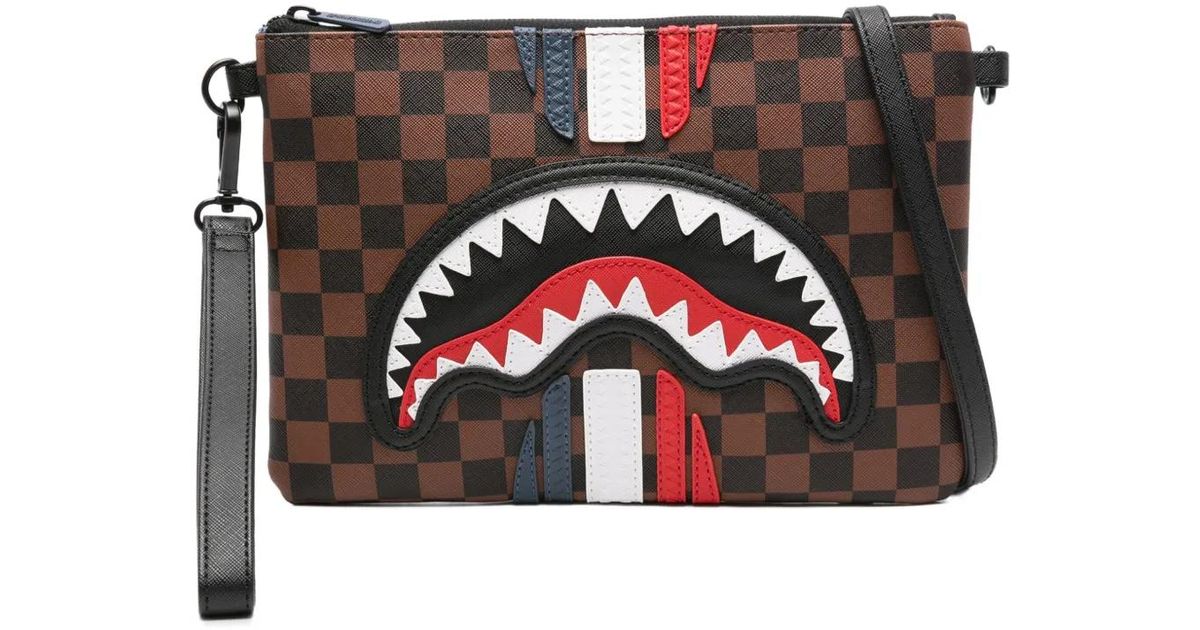 Sprayground Machine Francaise Limited Edition Clutch Bag in Black | Lyst